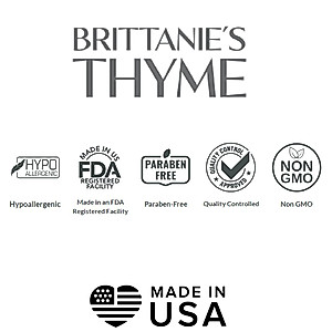 Brittanie's Thyme Organic Natural Hand Soap, 16 oz (Lemongrass) Moisturizing Castile Soap Made Olive Oil And Natural Luxurious Essential Oils. Vegan, Gluten & Cruelty Free,
