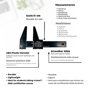 AnthroFlex Basic Anthropometry Kit with Slim Guide Skinfold Caliper, AnthroMetrix Software, Anthropometric Tape Measure, Small Bone Anthropometer, Manual (Black)