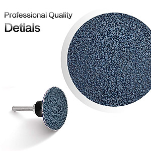 Tshya Quick Change Grinding Disc, 50 Pcs 2 inch Sanding Discs, Zirconia Coated Roll Lock Disc for Surface Prep (36 Grit)