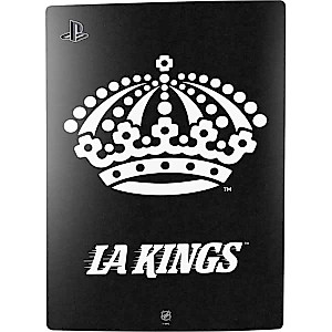 Skinit Decal Gaming Skin Compatible with PS5 Console - Officially Licensed NHL Los Angeles Kings Black Background Design