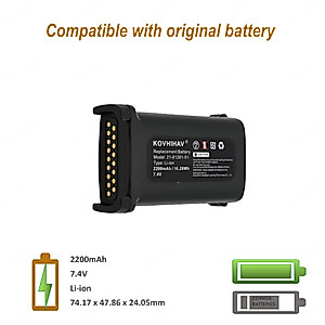 Replacement Battery for Symbol MC9000 MC909X-K MC9090-K MC909 MC9060-K Series 82-111734-01 21-65587-03 2200mAh
