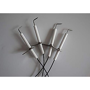BBQ Future 4 Pack Grill Ignitor Wire Kit & Ignition Electrode for Charbroil 640-01303702-3, Kenmore 146.16222010, 146.23673310, 146.23678310, 640-05057375-7, 640-064463383