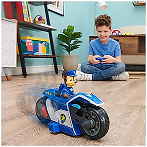 Paw Patrol, Chase RC Movie Motorcycle, Remote Control Car Kids Toys for Ages 3 and up
