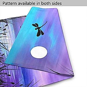 Lake Dragonfly Moon Outdoor Garden Welcome Flag, Double Sided Vertical Garden Yard Flag Banner for Lawn House Outside Decor 12x18inch