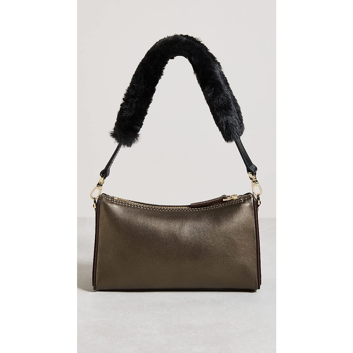 MANU Atelier Women's Mini Prism Bag, Moondust/Black, One Size