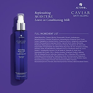 Alterna Haircare CAVIAR Anti-Aging Replenishing Moisture Leave-in Conditioning Milk, 5 Fl Oz | Detangles Dry Hair | Sulfate Free, Paraben Free