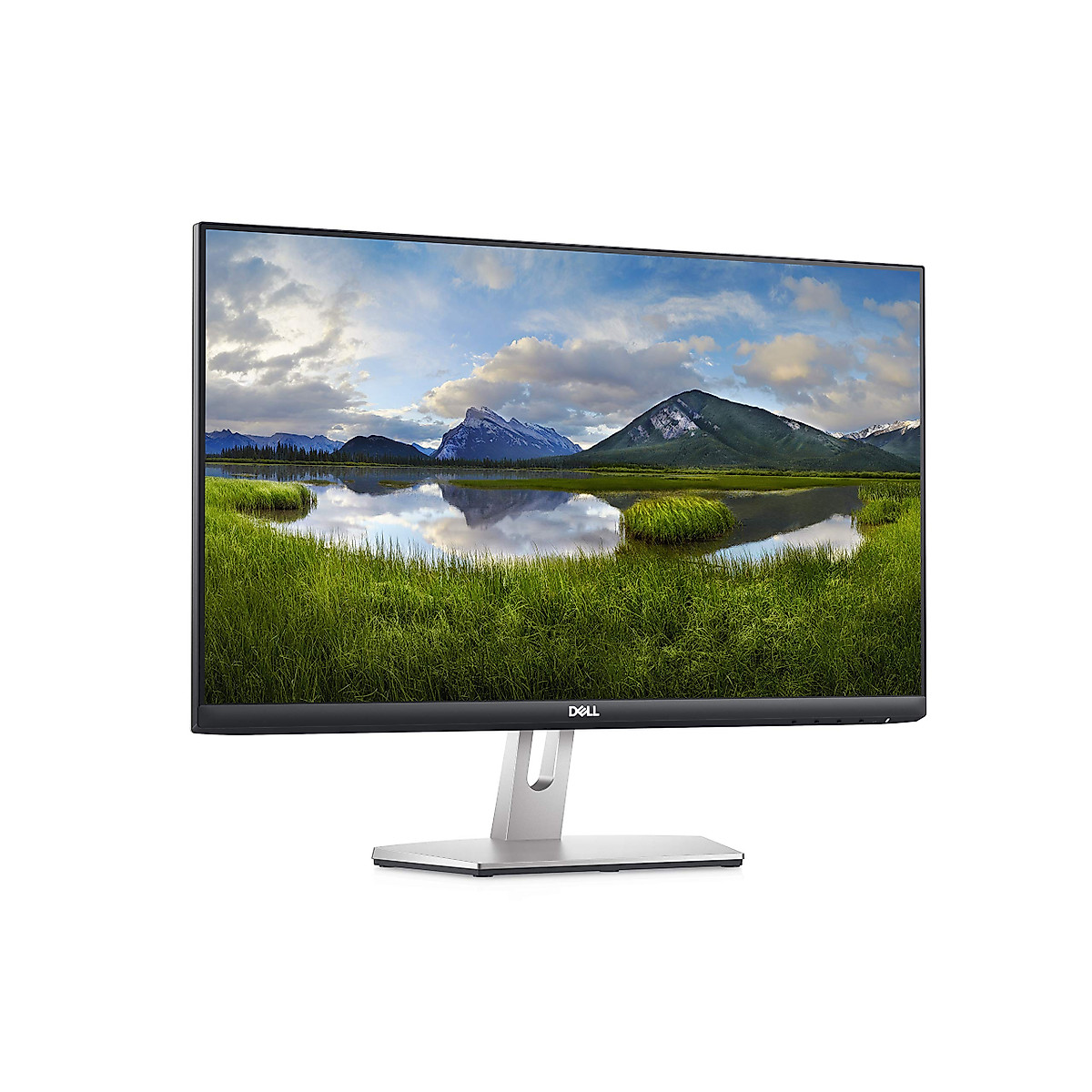 Dell S2421H 24 Inch Full HD 1080p Monitor, IPS Ultra-Thin Bezel, 2 x HDMI Ports, Built-in Speakers, Silver
