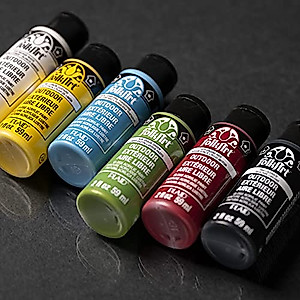 FolkArt Set, Outdoor Basics Set of 6 2 fl oz / 59 ml Brilliant Gloss Acrylic Paints for Easy to Apply DIY Crafts, Art Supplies with A Glossy Finish, 7537, (Pack of 6), Multiple Color 12