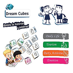 Happy Story 18 Cubes Bundle Sets Roll Cubes A Happy Trip and Challenge of Words and Stories 108 Images Unlimited Stories Combination Story Dice Game Set Imaginative Play for Kids