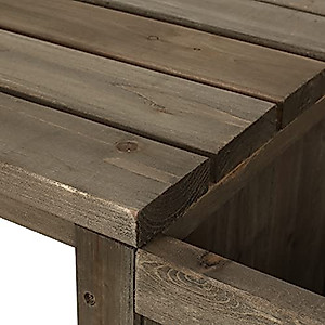 Christopher Knight Home Elina Planter Bench, Gray