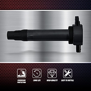 RANSOTO Ignition Coil Pack Compatible with Dodge Avenger Caliber Journey Compass Patriot Chrysler 200 Sebring 1.8L 2.0L 2.4L Replace 4606824AB, UF557, C1587, 5C1644, C-1587, GN10346