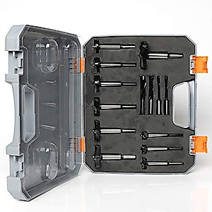 Forstner Bit Set, Wood Drilling, w/Carbide Tipped 14 Piece Set by KOWOOD