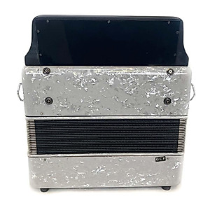 Montanari Vallenato Accordion GCF White