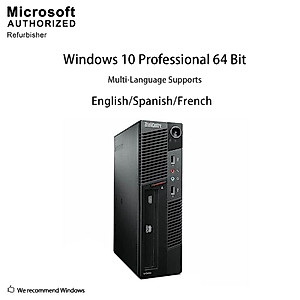 Lenovo ThinkCentre M90p Ultra Small Form PC Desktop Computer, Intel Dual Core i5 3.20 GHz, 8GB RAM, 500GB HDD, Windows 10 Pro, Keyboard & Mouse, DVD, WiFi (Renewed)