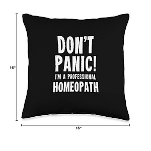 The Big Homeopathy Gifts & T-Shirts Homeopath Throw Pillow, 16x16, Multicolor