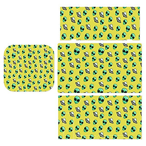 Aliens and Spaceships Stickers Full Wrap Decal Skin Faceplate Protective Stickers Compatible for Nintendo Switch for Switch