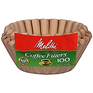Melitta Basket Coffee Filters Natural Brown Unbleached 100 Count