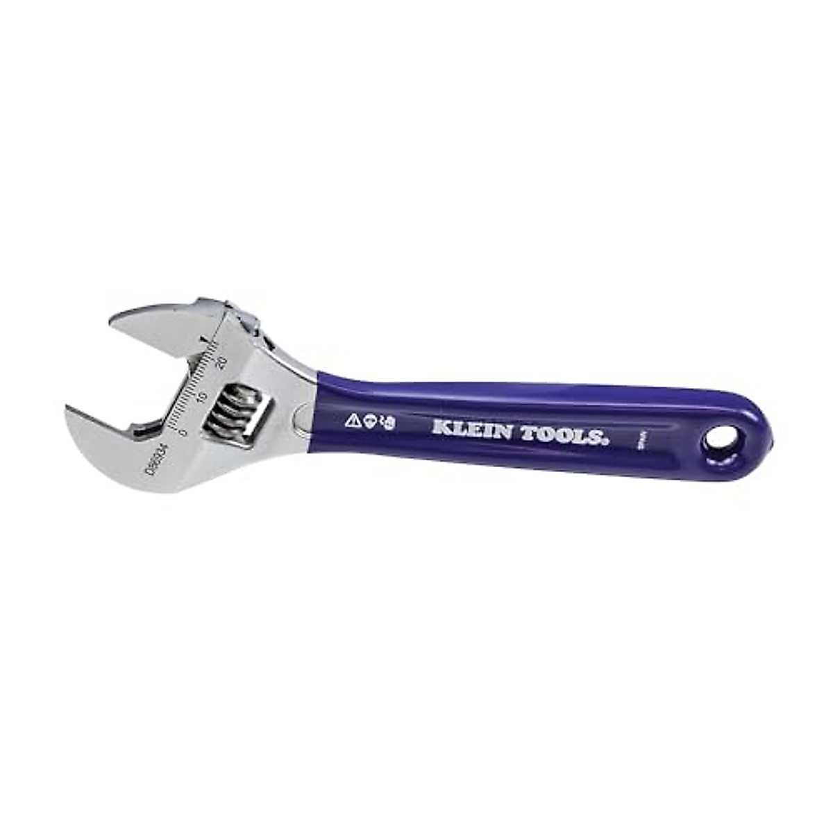 Klein Tools D86934 Adjustable Wrench, Forged with Slimmer Jaw and a High Polish Chrome Finish, 6-inch