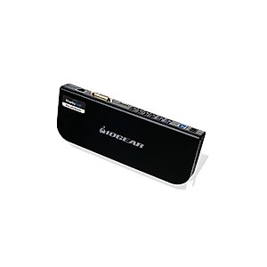 IOGEAR USB 3.0 9 in 1 Universal Docking Station - Dual Monitor with HDMI n DVI/VGA - 2 x USB 3.0 - 4 x USB 2.0 - Gigabit Ethernet - 3.5mm Audio Out - Laptop - Ultrabook -PCs - Mac - More - GUD300