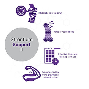 AOR, Strontium Support II, Mineral Support for Bone Health, Vegan, Non-GMO (120 Caps)