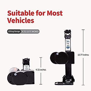 Trihelper Car Jack Electric Jack - 12V Car Scissor Jack for 2 Ton Vehicle Electric Quick Car Lift for Tire Change and Road Emergencies
