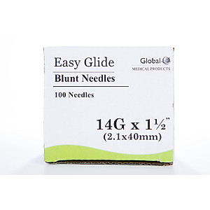 (Qty 25) 14 ga x 1-1/2" Dispensing Needle, Blunt Tip
