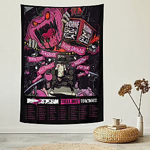 Zusvus Tapestry Wall Hanging Funny Rapper Tapestry Pop Home Decoration for Living Room Bedroom Dorm Decor 40"x60"