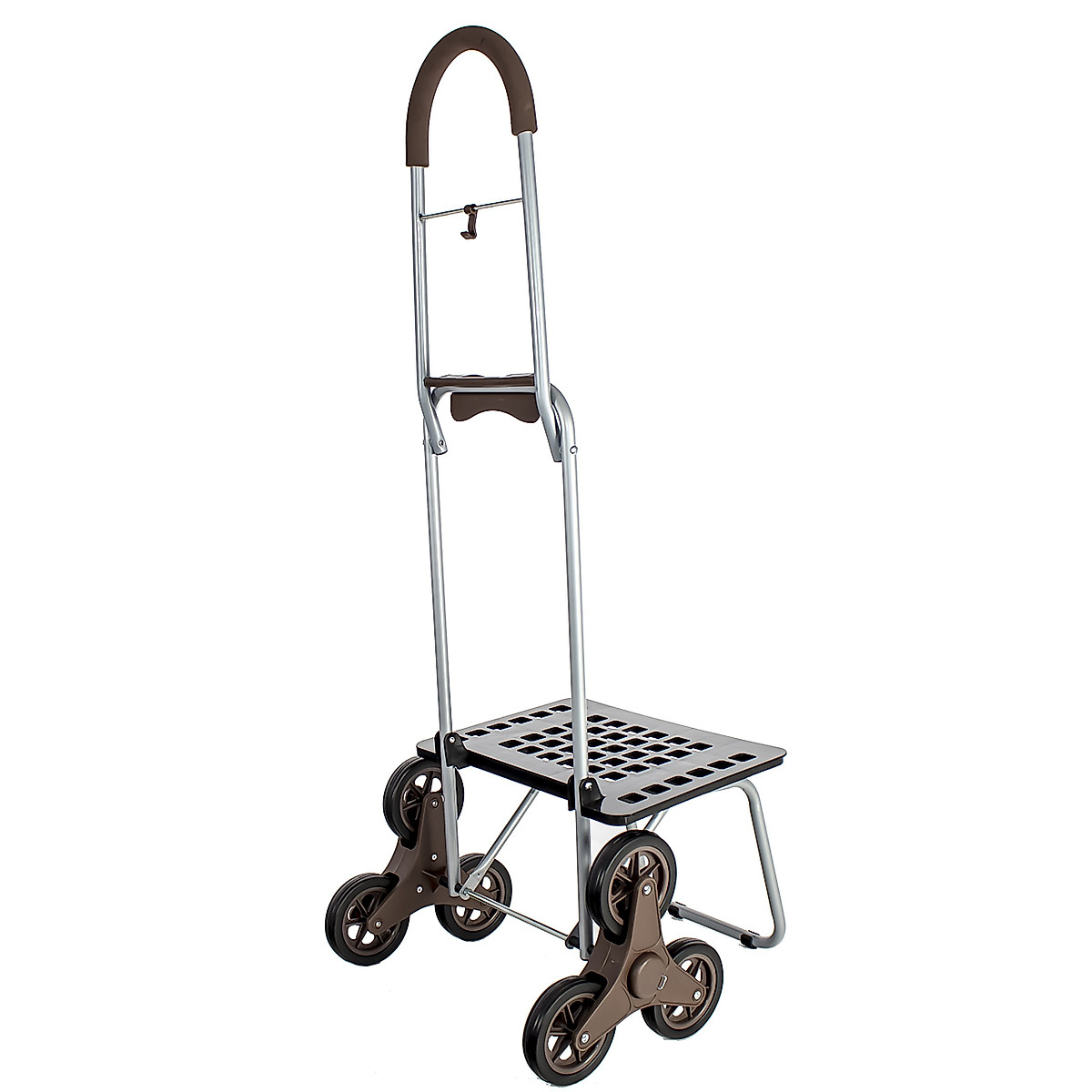dbest products Stair Climber Bigger Trolley Dolly MM , Handtruck Hardware Garden Utility Cart, Brown