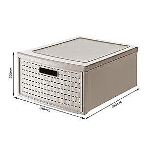 Rotho "Country Drawer Box Big, Cappucino-Brown