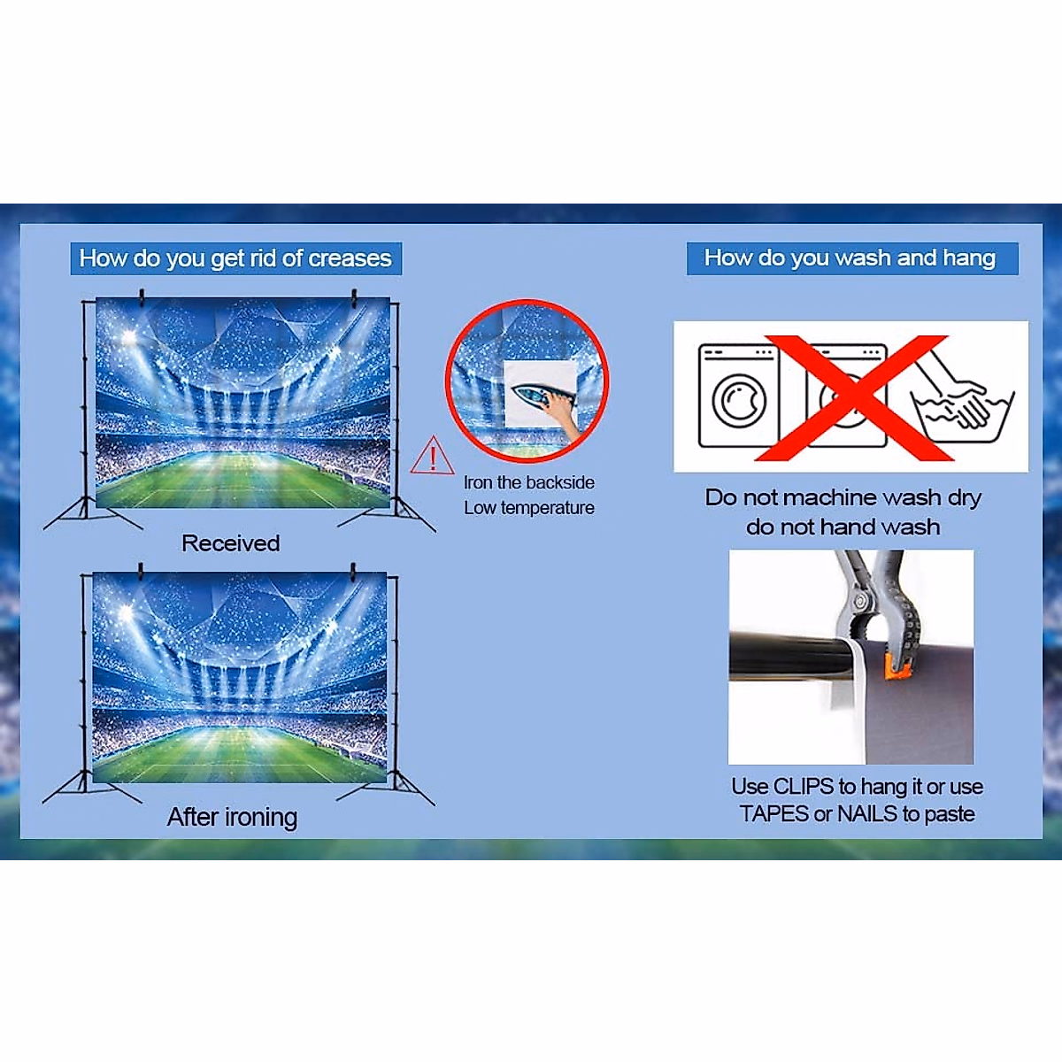 Soccer Field Backdrop Stadium Soccer Competition Fans Night Spotlight Background Adults Man Boy Birthday Party Football Match Wall Decorations Photo Shoot Props 7x5FT