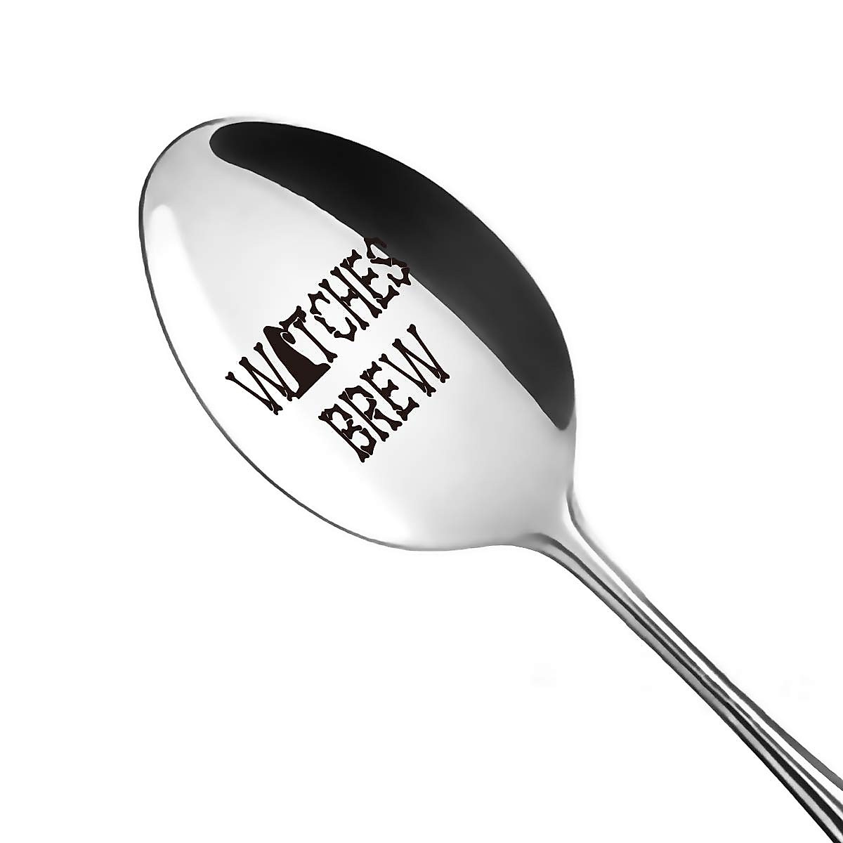 Funny Coffee Spoon Engraved Stainless Steel for Women Men Coffee Tea Lover Gift - Best Spoon for Kids Sister Teens Friends - Halloween Decor - Perfect for Birthday/Halloween/Christmas
