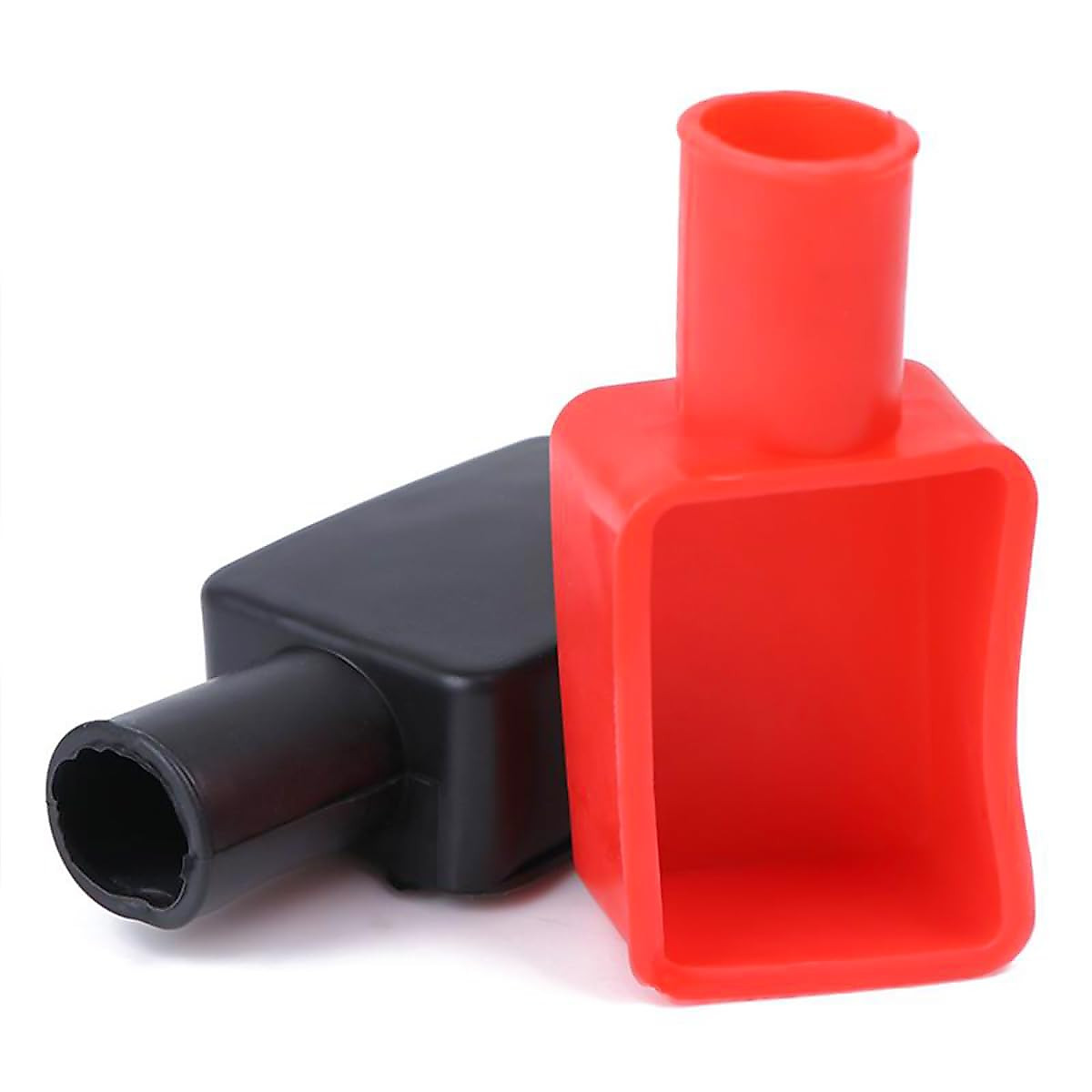zipelo 8 Pieces Battery Terminal Covers, Red & Black Soft Insulating Rubber Sleeves, Auto Positive and Negative Cable Covers, Battery Terminal Protector Caps for Boats Cars Electric Bikes Trucks