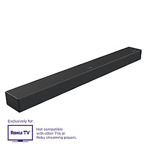 TCL Alto R1 Wireless 2.0 Channel Sound Bar for Roku TV, Bluetooth,Wifi TSR1-NA 31.5-inch, bass_boost, Flat, Black