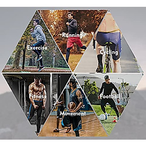 SILKWORLD Men's 2 in 1 Running Compression Tights Pants Mesh Athletic Workout Gym Legging,Black,Large