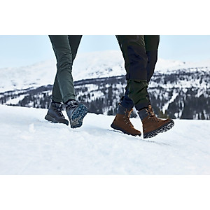 Icebug Mens Adak Michelin Wic Woolpower Winter Walking Boot with Traction Sole, Coffee/Grey, 11.5