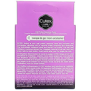 Cutex Care Swipe & Go Non-Acetone Nail Polish Remover Pads 10ct