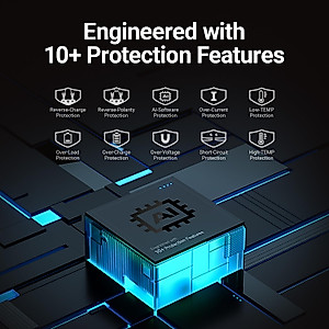 HULKMAN Alpha100 Jump Starter 4000 Amp 32000mAh Car Starter with -40℉ Start Tech PD 65W Lithium Portable Car Battery Booster Pack for up to 10L Gas and 10L Diesel Engines