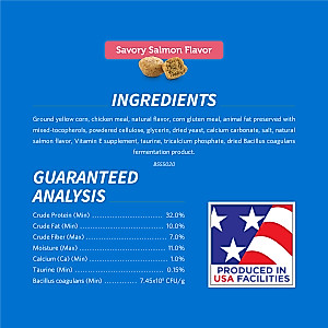 Purina DentaLife Made in USA Facilities Cat Dental Treats, Savory Salmon Flavor - 19 oz. Bag