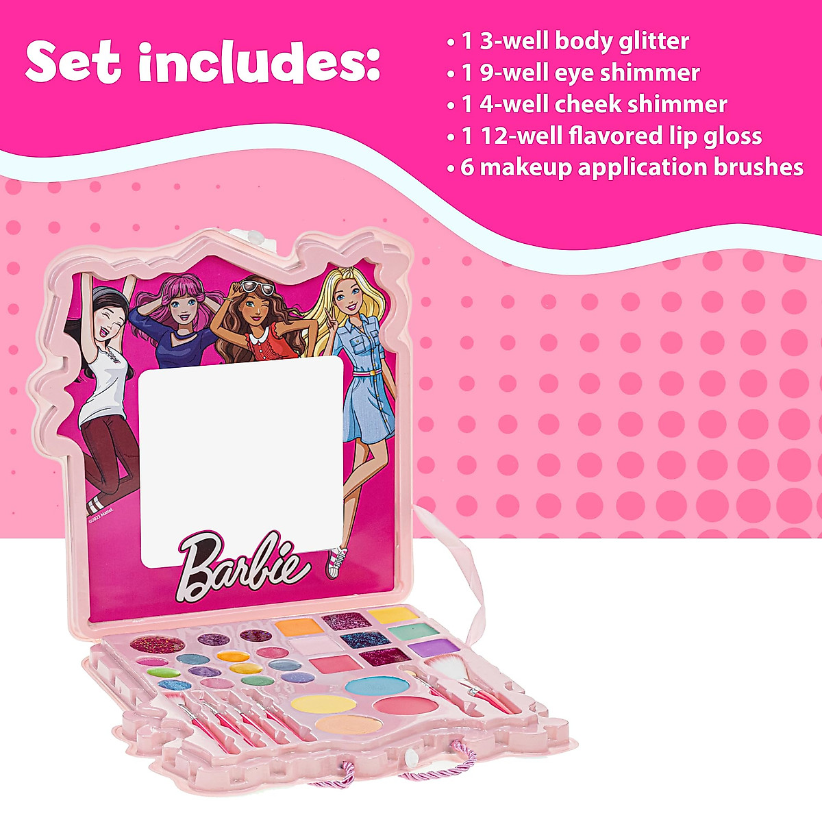 Disney’s The Little Mermaid Eye Lip and Face Beauty Soft Case Makeup Pallete for Girls Ages 3+ Perfect for Parties, Sleepovers & Makeovers