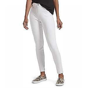 HUE Women's Ultra Soft High Waist Denim Leggings, White, Small