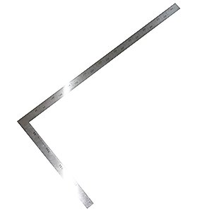 Utoolmart Right Angle Ruler, Framing Square Ruler, 250 x 500mm Stainless Steel, L Shape Ruler, Framing Ruler, Try Square Ruler Tools for Carpenter Engineer 1 Pcs