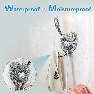 Wall Hooks for Handing Three Paws on The Hill Silver Coat Stick Hooks, Heavy Duty Wall Hooks for Bathroom, Home Depot Strong Sticky Hook for Hanging (3 Pack)