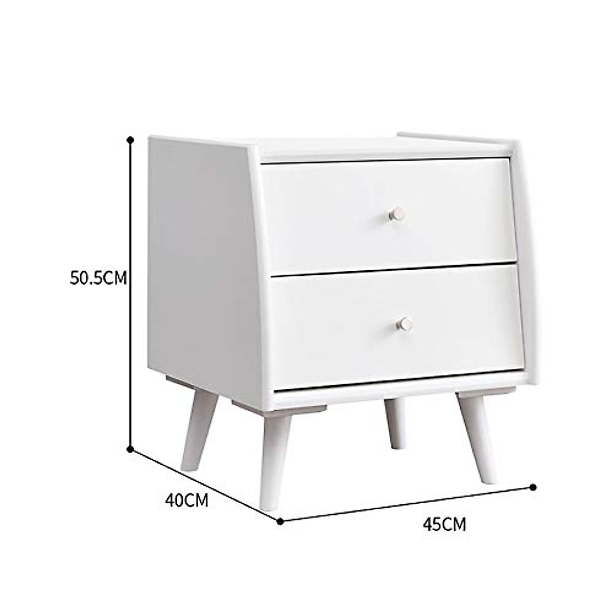 LHLLHL All Solid Wood Bedside Table Simple Nordic Style Bedroom Locker ，Mini Small Multifunctional Bedside Cabinet Simple