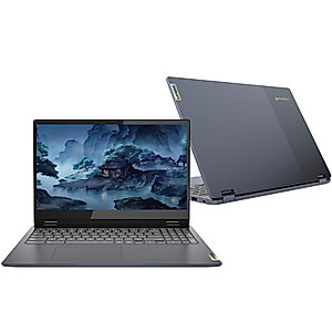 Lenovo Chromebook Flex 3 15.6" FHD Touch-Screen - Pentium Silver N6000 with 8GB Memory - 64GB eMMC - Abyss Blue - Chrome OS/OLY