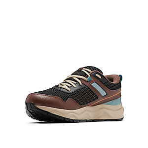 Columbia Men's Plateau Waterproof Hiking Shoe, Bison Brown/Warm Copper, 8