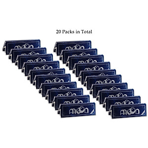 LEVENO 20 Pack 1-1/4" Translucent Color Ultra Thin - 78mm Long 20 Booklets (40 Papers Per Booklet)