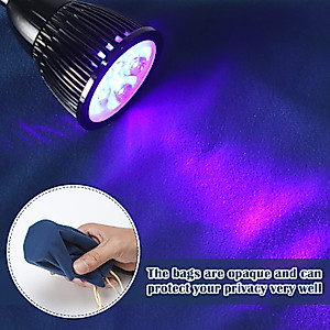 6 Pcs 3 Sizes Adult Toy Storage Drawstring Storage Bags Microfiber Toy Bag Organizer Stuff Pouch Sack Drawstring Gift Bags for Jewelry Women Men Travel Camping Valentines Birthday Gifts, Dark Blue