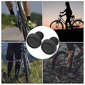 Keenso 22.2mm Bicycle Handlebar End Plugs, Mountain Bike Handlebar Grips Bar End Plugs for Handlebar