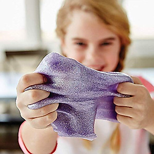 Elmers Liquid Purple Glitter Glue, Washable, 6 Ounces, Great for Making Slime (3 Pack)