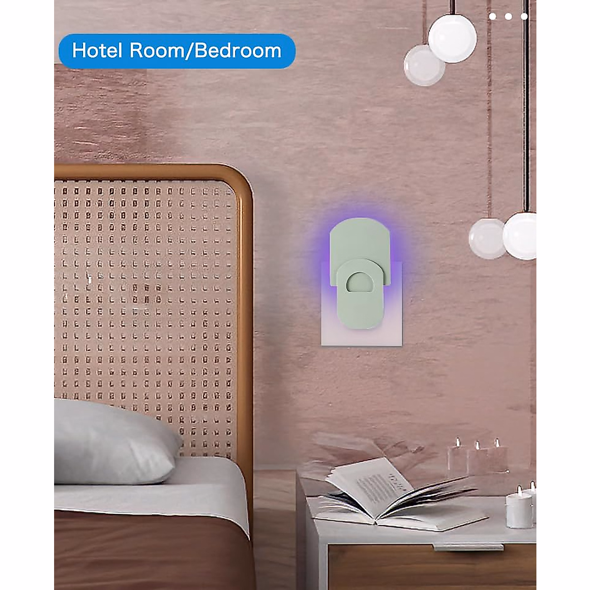 Flying Insect Trap, Fruit Fly Traps for Indoors, Plug in Gnat Traps for House Indoor Safe Non-Toxic UV Light Attractant Insect Traps Indoor with 10 Sticky Pad for Flies, Gnats, Moths, Mosquitoes